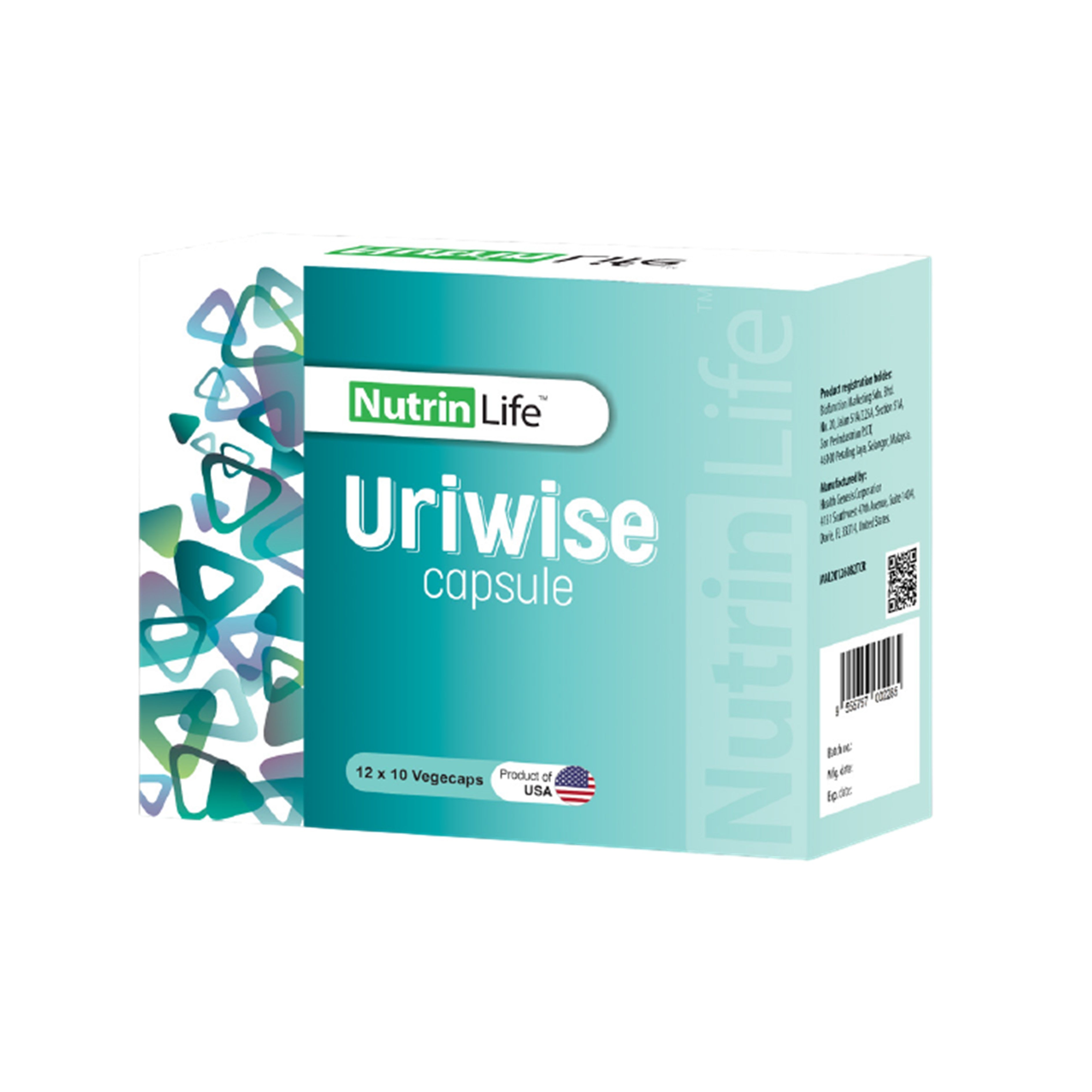 NutrinLife Uriwise Capsule 12x10's – AA Pharmacy