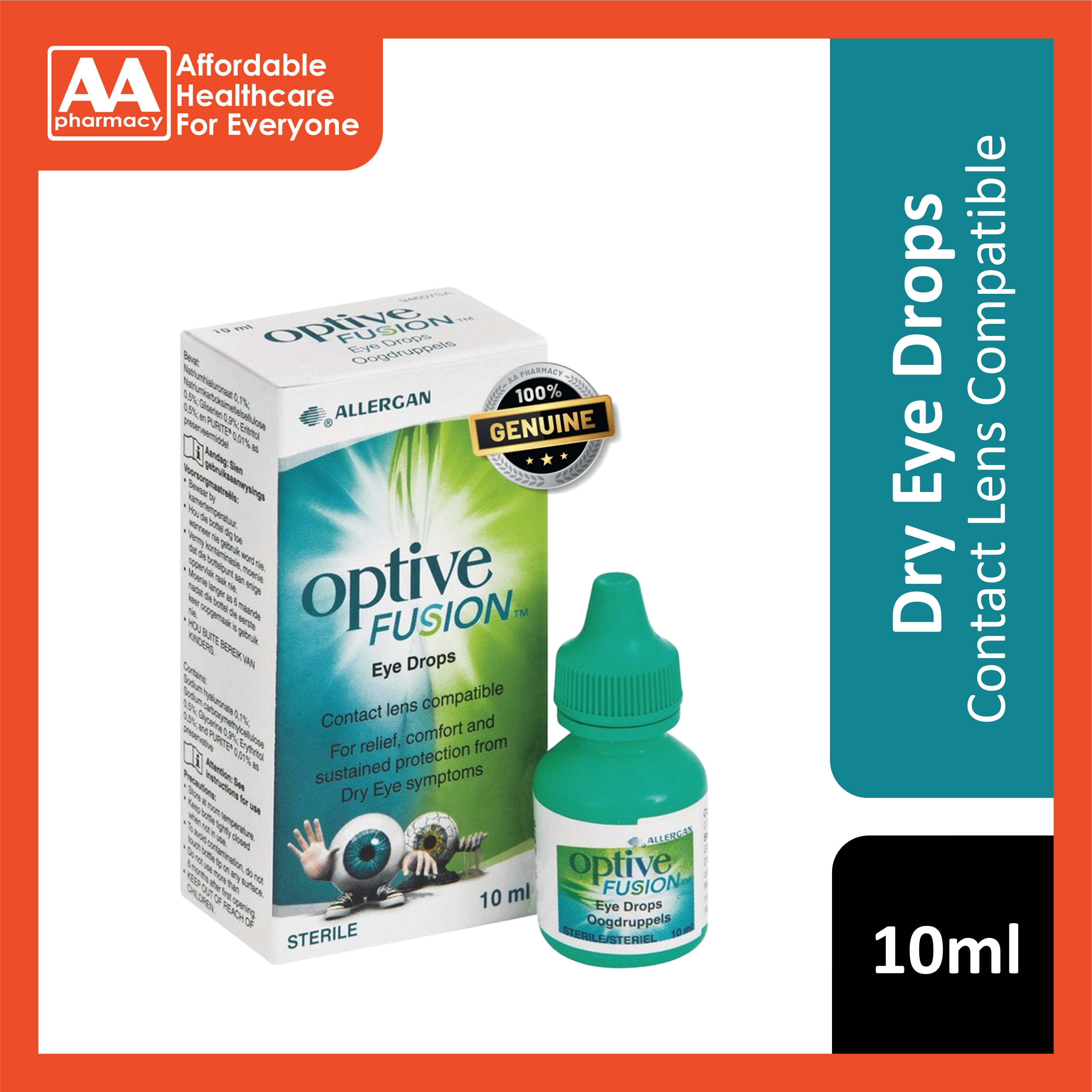 Optive Fusion Eye Drops MD 10ml – AA Pharmacy