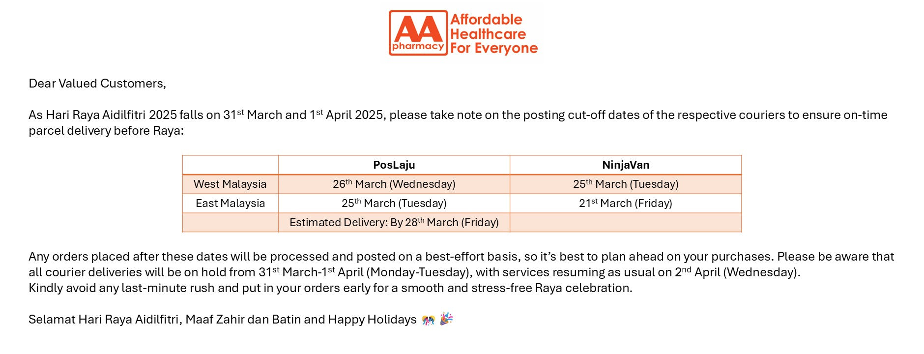 AA Pharmacy | Affordable Healthcare for Everyone