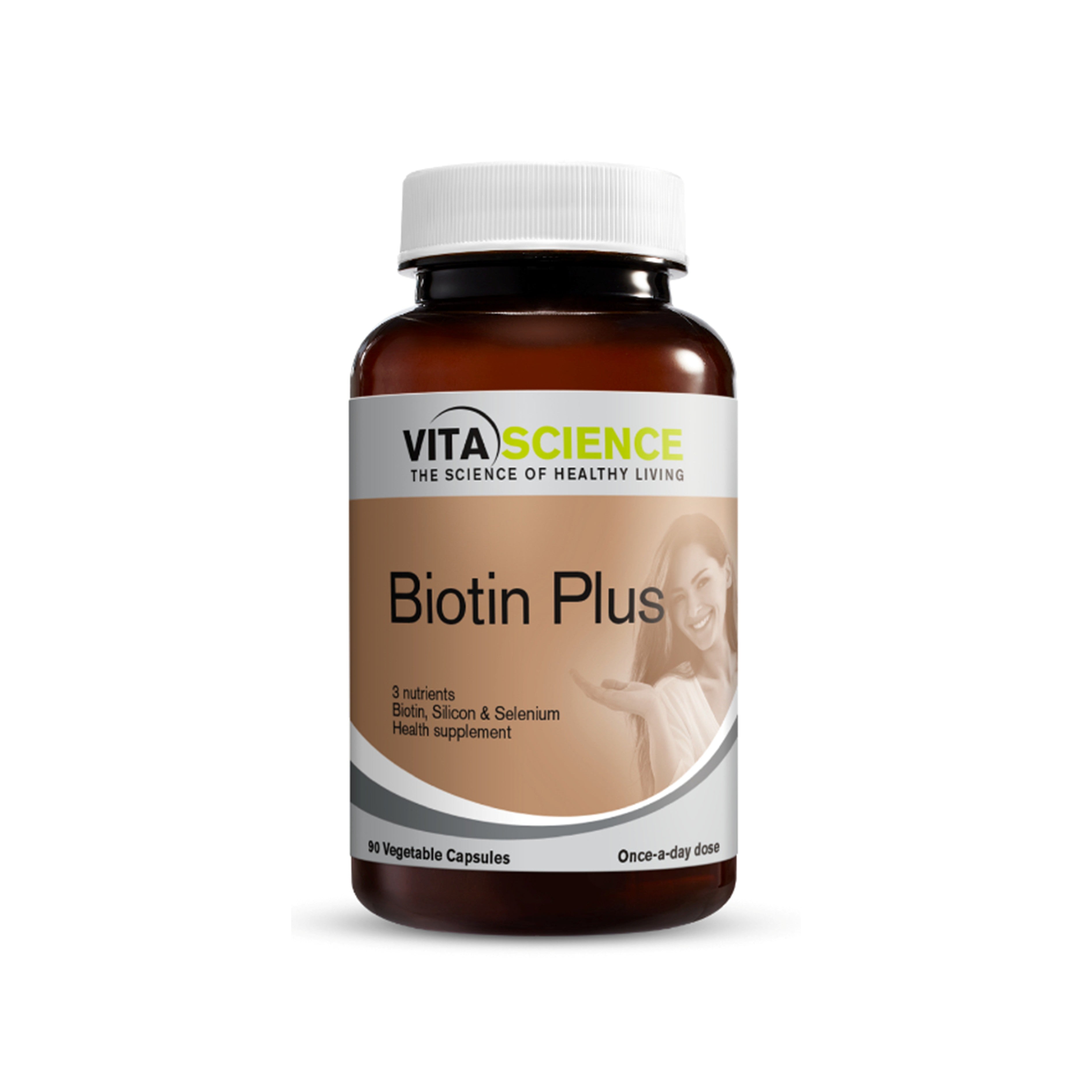 VitaScience Biotin Plus (Biotin, Silicon, Selenium) Vegecapsule 90's ...