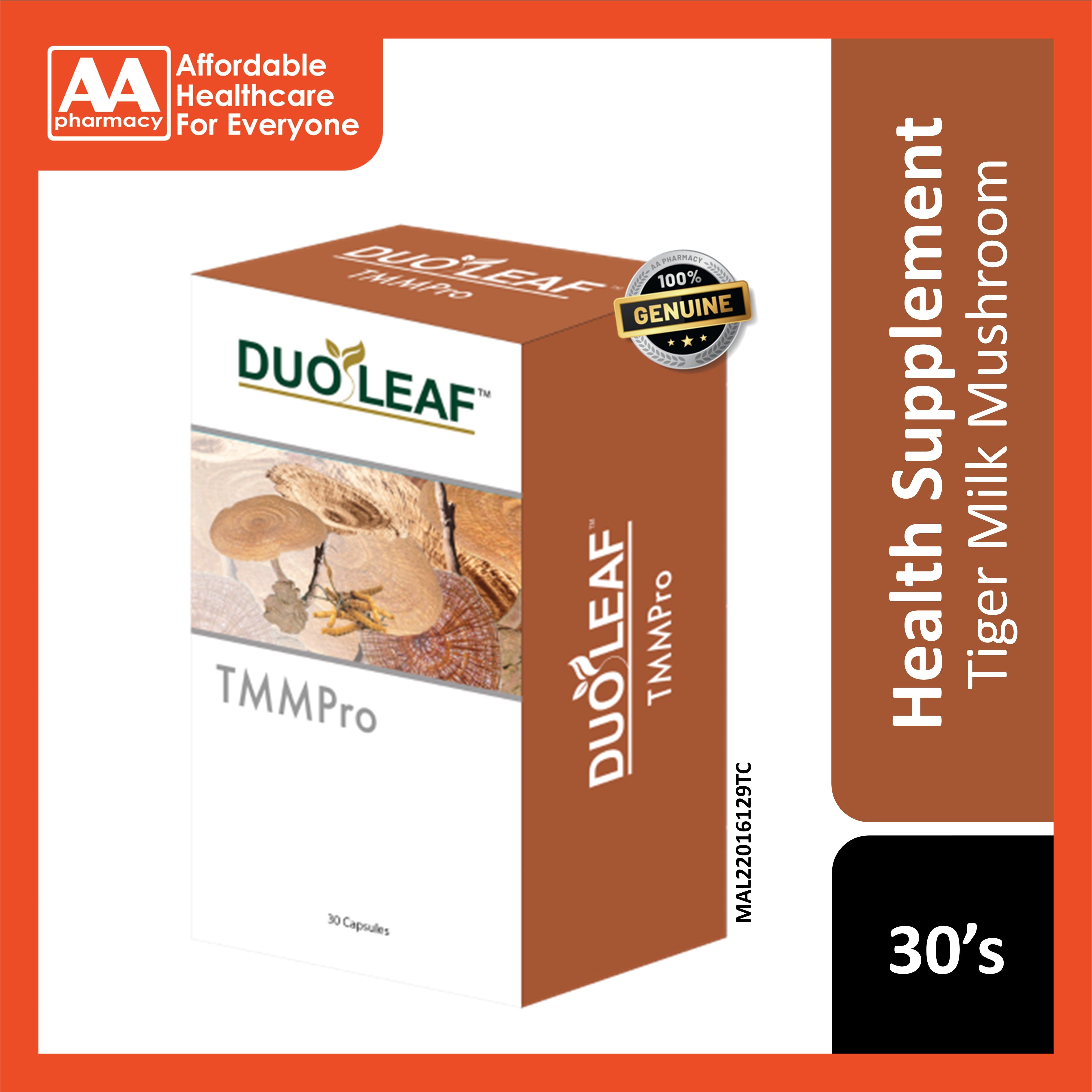 Duoleaf TMM PRO 30's (Tiger Milk Mushroom Pro) – AA Pharmacy