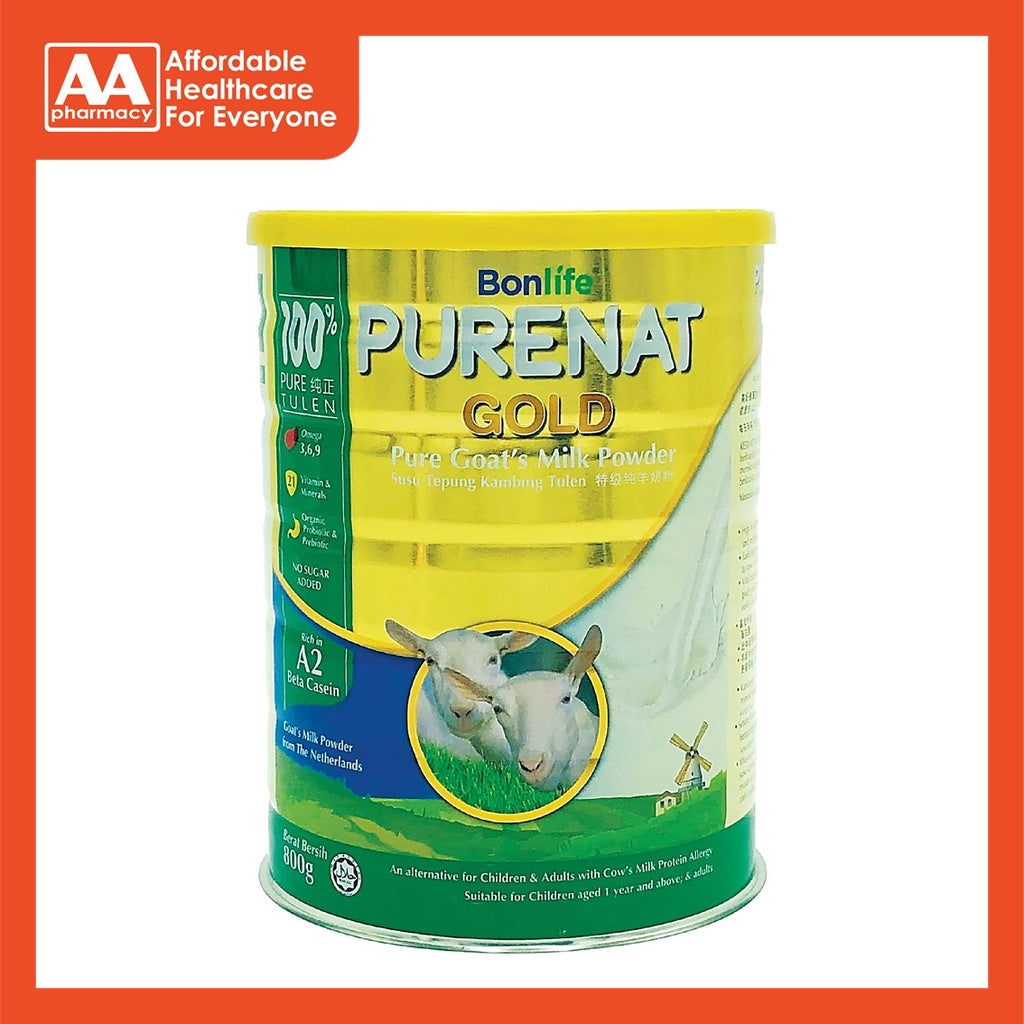 Bonlife Purenat Gold Goat Milk Powder 800gm – AA Pharmacy