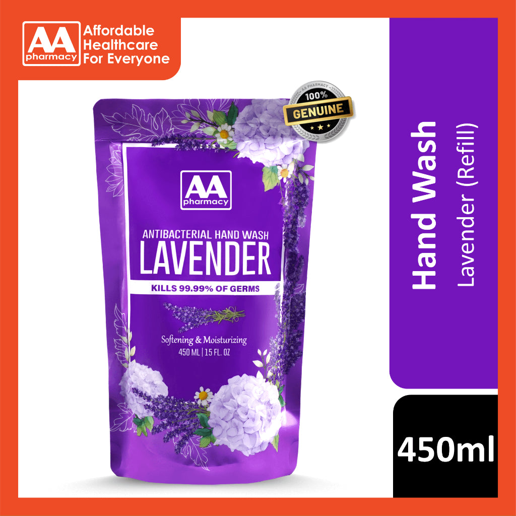 AA Lavender Antibacterial Hand Wash Refill 450mL – AA Pharmacy