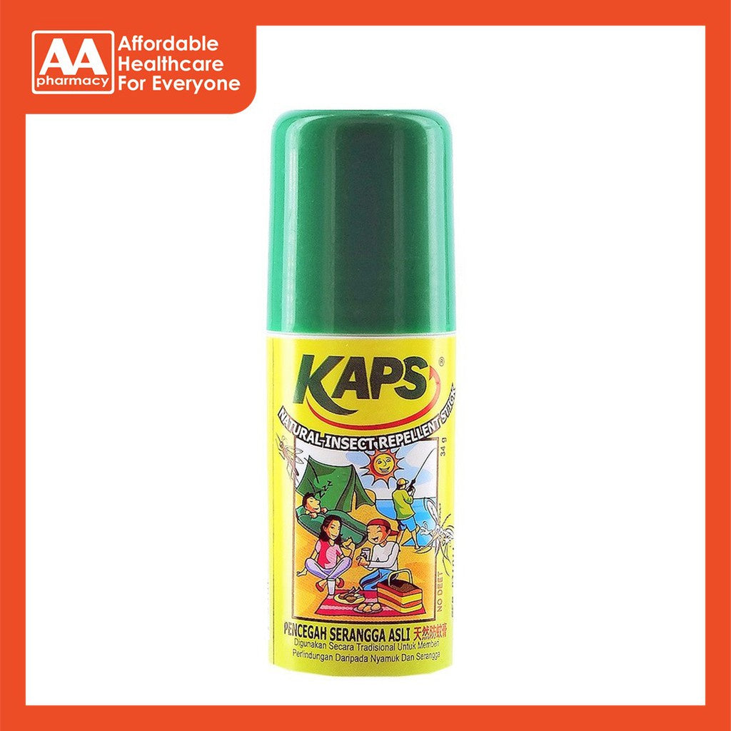 Kaps Natural Insect Repellent (Stick 34g) – AA Pharmacy