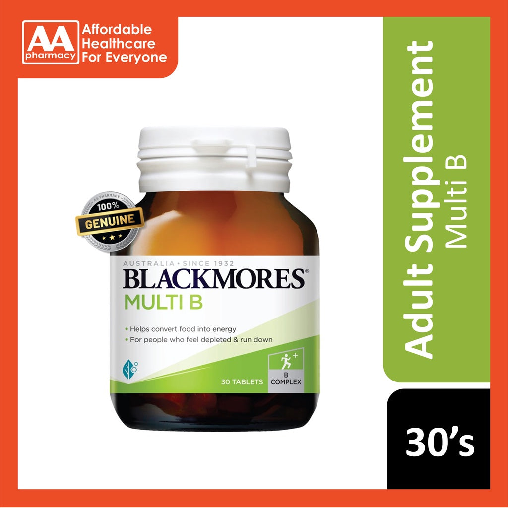 [30's] Blackmores Multi B Tablets (30's) [Halal] – AA Pharmacy