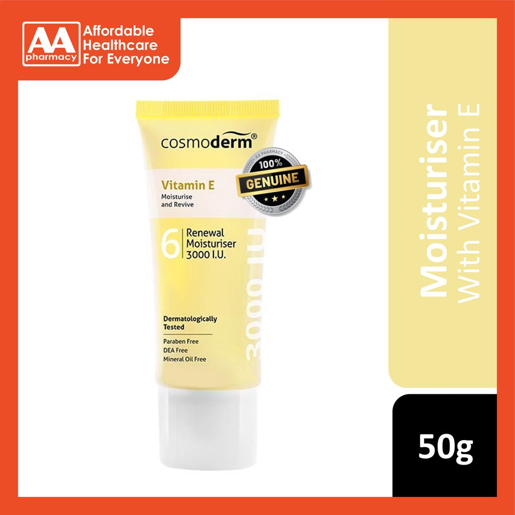 Cosmoderm Vitamin E 3000 IU Cream 50g – AA Pharmacy