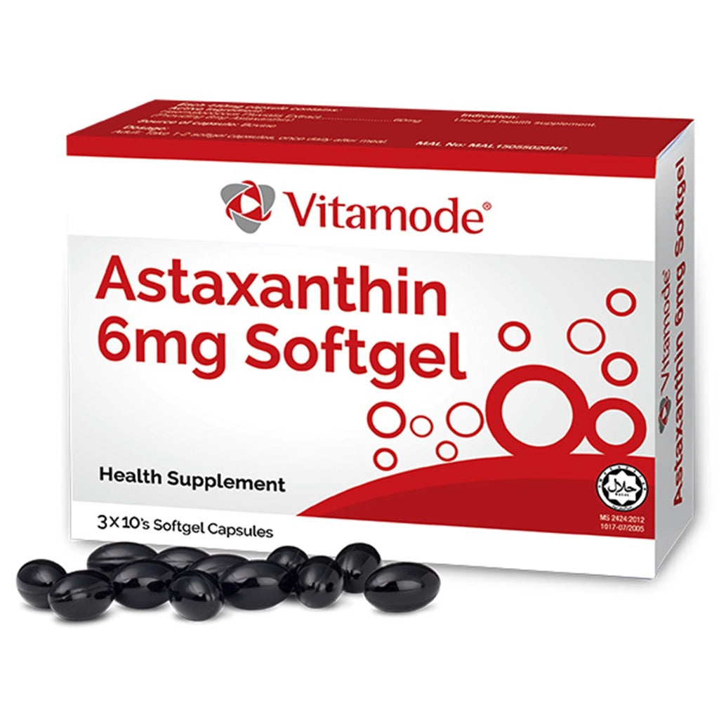 Vitamode Astaxanthin 6mg Softgel 3x10's – AA Pharmacy