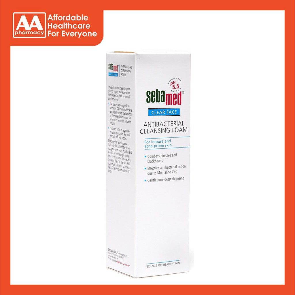 Sebamed Clear Face Antibacterial Cleansing Foam 150mL – AA Pharmacy