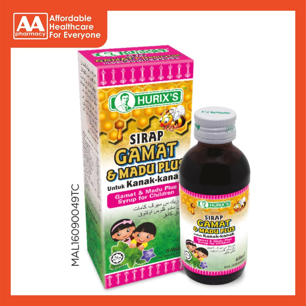 Hurix's Gamat & Madu Plus Untuk Kanak-Kanak 60mL – AA Pharmacy