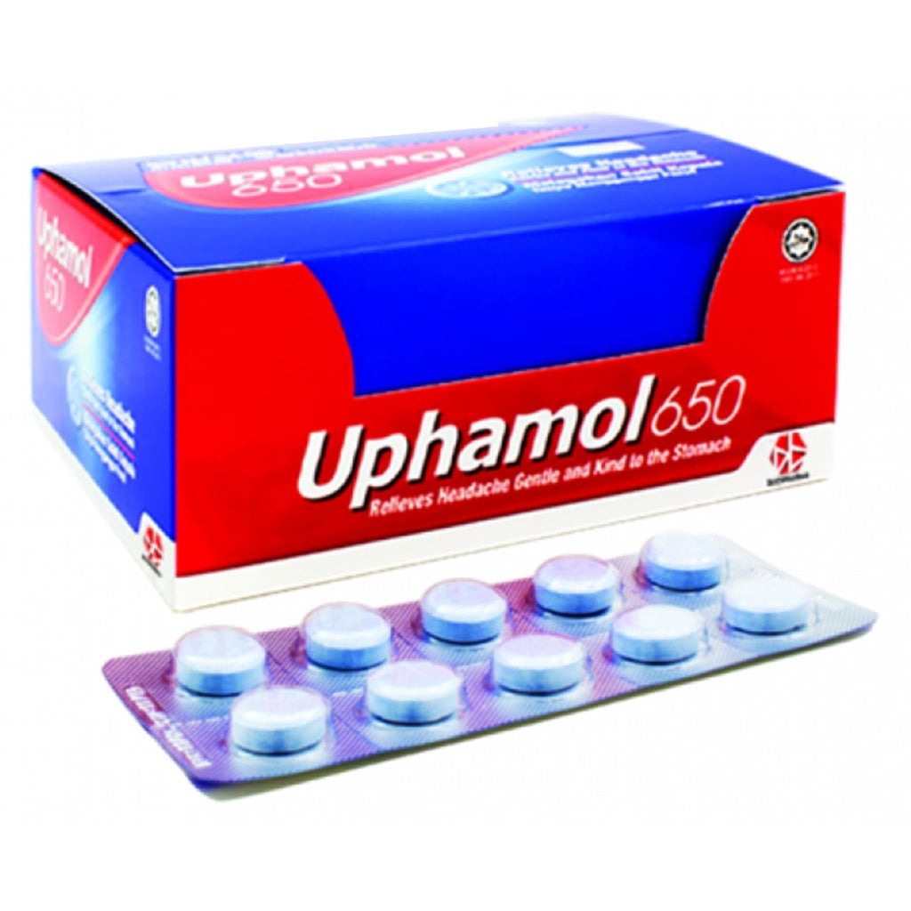 Uphamol 650mg Tablet (18 X 10's) – AA Pharmacy