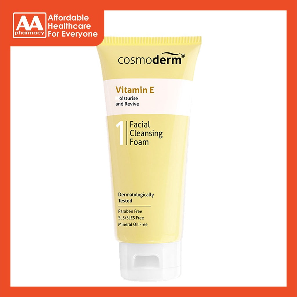 Cosmoderm Vitamin E Facial Cleanser Foam 125mL – AA Pharmacy