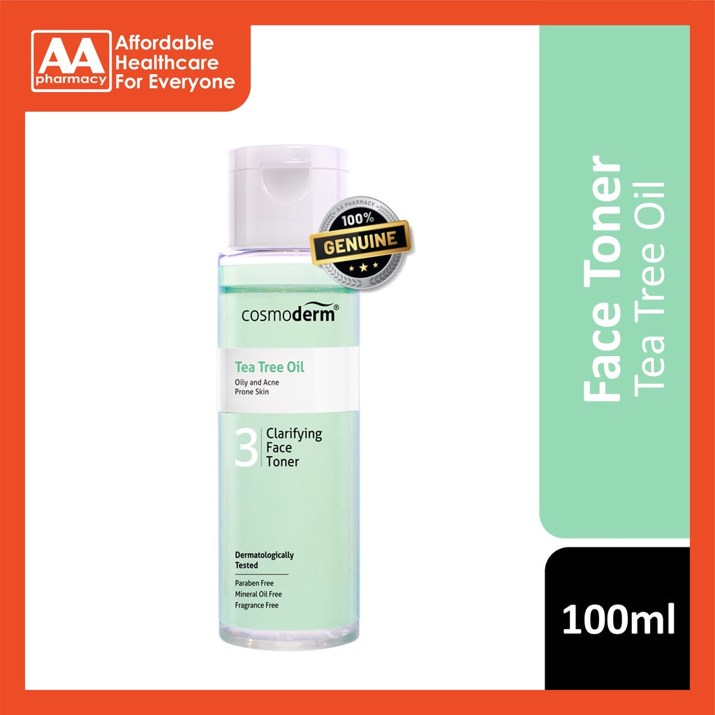 Cosmoderm Tea Tree Oil Clarifying Face Toner 100mL – AA Pharmacy